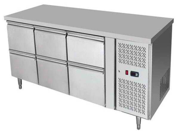 Elect Table Chiller With 6 Solid Drawers 400Lt European cooling system ...